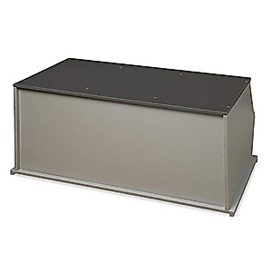 Woodgrain/Grey Three Bin Stackable Storage Cubby Modern Contemporary Laminate Mdf Melamine Matte Includes Hardware
