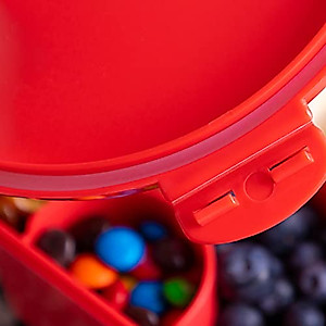 Good Banana Strawberry Kids Children’s Lunch Box - Leak-Proof, 4-Compartment Bento-Style Kids Lunch Box - Ideal Portion Sizes for Ages 3 to 7 - BPA-Free, Food-Safe Materials (Strawberry)