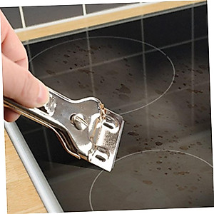 Amosfun 1 Set Glass Scraper Cleaning Shovel Glass Cleaning Scraper Cleaning Scraper for Glass Clean Keeping Scrapers Cleaning Scrapers Ceramic Hob Scraper Cooktops Cleaning Scraper