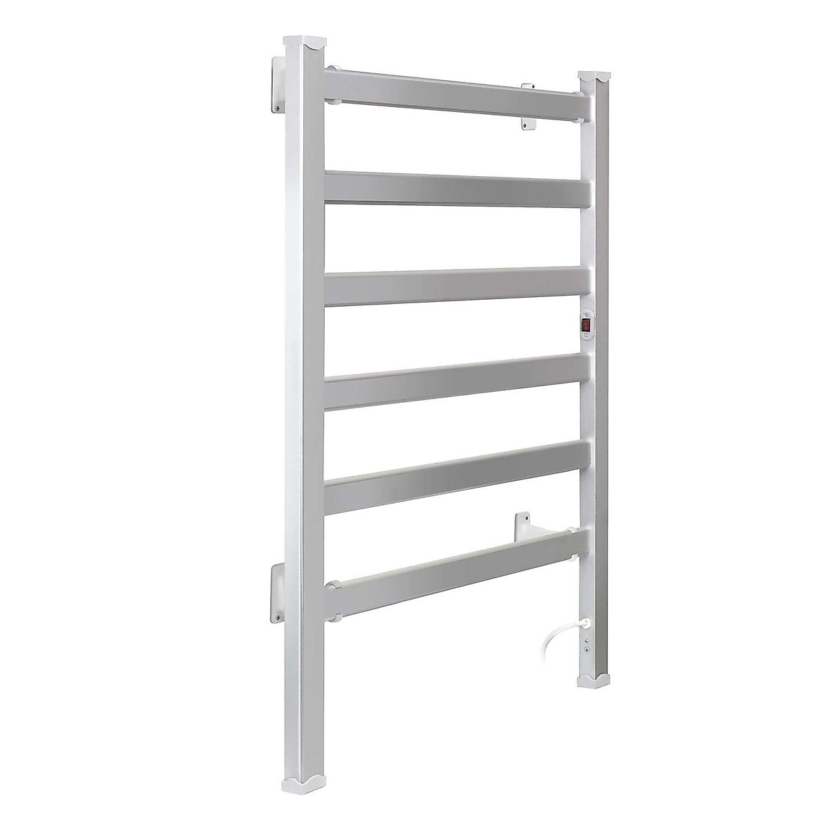 2-in-1 Towel Warmer and Drying Rack, Heated Towel Rack, Free Standing & Wall Mount with 6 Bars & Aluminum Frame for Bathroom (UL Certified)