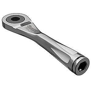 1 x SabreCut MRSC01 Mini Micro Ratchet 1/4" Hex Stainless Steel Professional 72 Tooth Gear Hand Ratchet Wrench