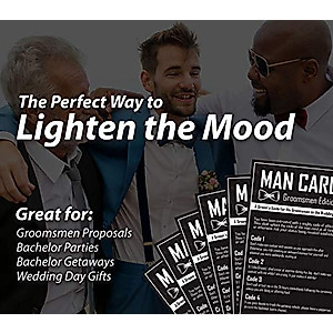 Wannabe Genius Groomsmen Gifts - The Man Card - Groomsmen Proposal or Groomsman Gifts for Wedding Day (6-Pack)