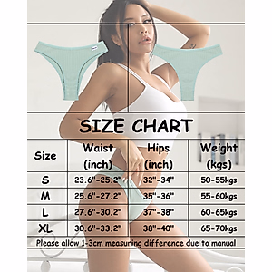 FINETOO 10 Pack Womens Cotton Underwear Sexy Stretch Bikini Panties Low Rise Hipster Ladies Soft V-Waist Cheeky(L)