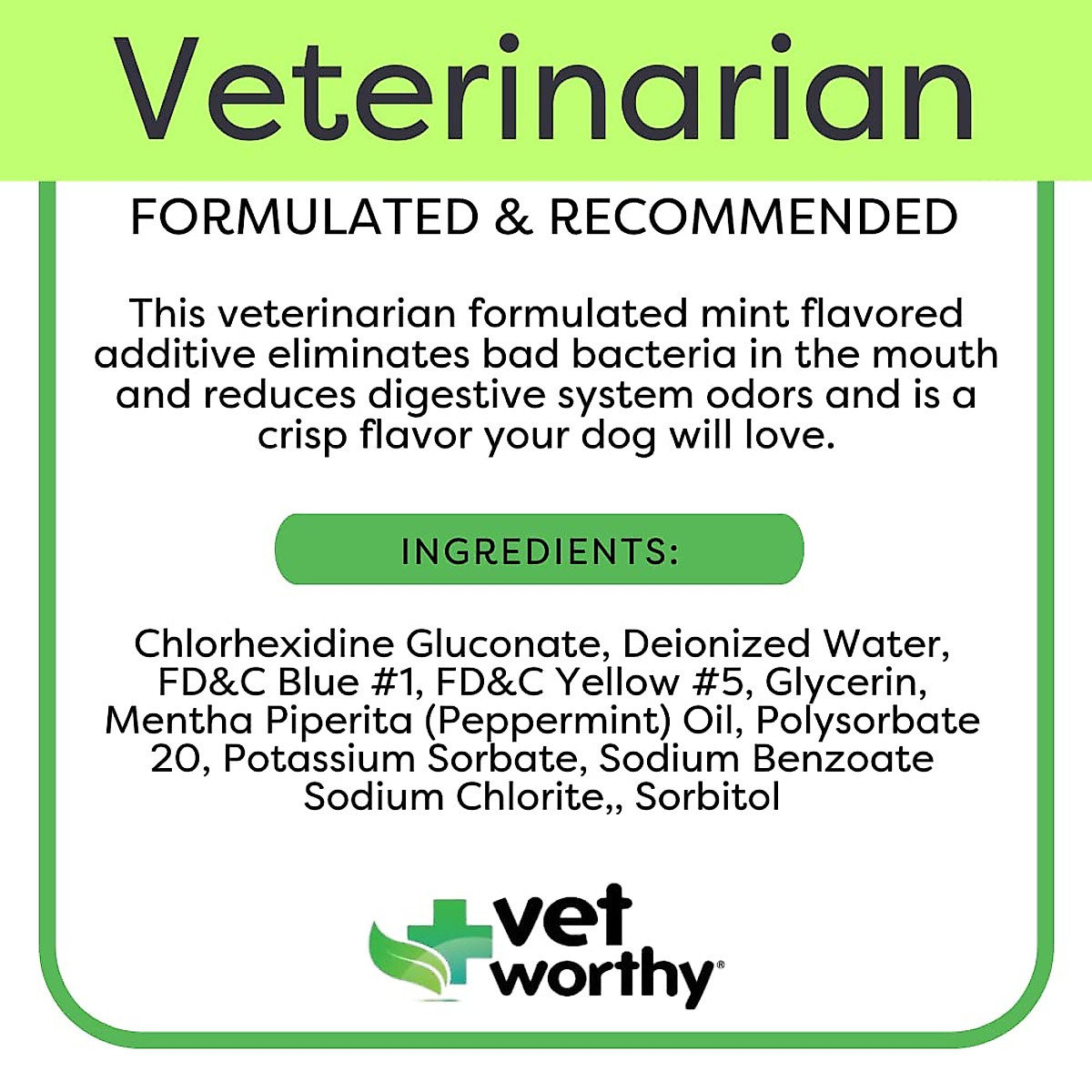 Vet Worthy Sparkling Breath for Dogs (16 oz)