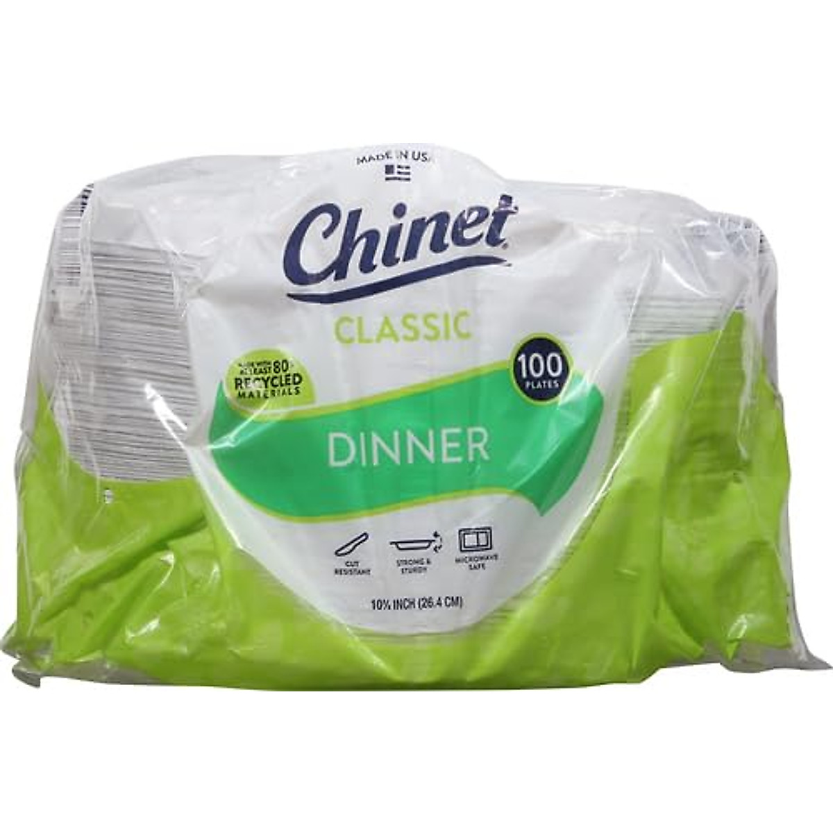 Chinet 10 3/8 Dinner Plate 100-count Box