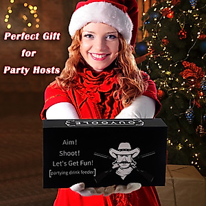 OUYOOLE Shotgun Beer Gun, with 2 Cartridges Alcohol Shot Gun, Chugger as Alcohol/Beer Gift for Party