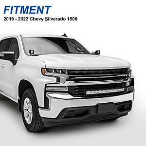 ALZIRIA Headlight Assembly Fit for 2019-2022 19 20 21 22 2019 2020 2021 2022 Chevy Silverado 1500 Pickup/LT/LT Trail Boss/LTZ with LED DRL (Passenger Side-Right)