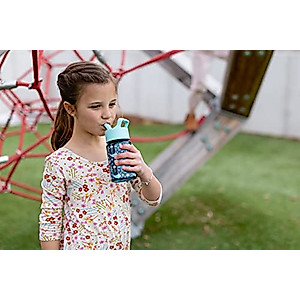Simple Modern Kids Water Bottle Plastic BPA-Free Tritan Cup with Leak Proof Straw Lid | Reusable and Durable for Toddlers, Boys, Girls | Summit Collection | 12oz, Shark Bite