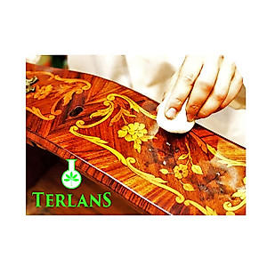 TERLANS Shellac Liquid Blonde 3.38 fl oz (100 ml) Antique Varnish for Musical Instruments and furnitures