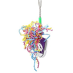 Bonka Bird Toys 1717 Shoo Shred Bird Toy Parrot Craft cage Cages Cockatiels Budgies parrotlets. Quality Product Hand Made in The USA.