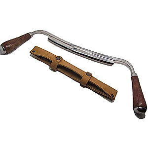 Ramelson 2 - Carvers Woodworking Draw Knife 4.5" & 10" w/Leather Sheath