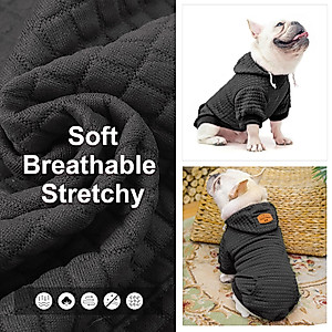 BEAUTYZOO Dog Hoodie for Small Medium Large Dogs, Winter Fall Warm Dog Clothes for Puppy S M Sized Dogs Girl Boy, Dog Sweater Shirt Hoodies with Pocket Bulldog Pitbull Cat Clothing Coat