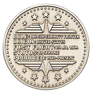 F-16 Fighting Falcon Challenge Coin! Fighter Jet Military Coin, Aircraft Plane Custom Coin! Designed by Military Veterans!