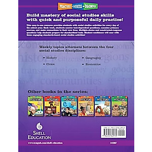 180 Days: Social Studies, Civics for 5th Grade Practice Workbook for Classroom and Home, Cool and Fun Practice Created by Teachers (180 Days of Practice)