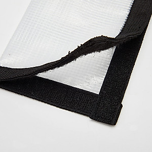 MOOCY Fishing Lure Wrap for Rod, Tangle-Free Safety Velcro Hooks Cover, Secure Protectors Holder Storage for Various Bait (Clear - 4PK)