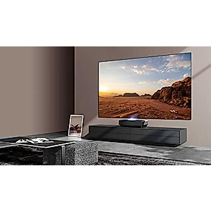 Hisense 100L5G-DLT100B 4K UHD Ultra-Short Throw Laser TV 100" High Gain ALR Screen, 2700 lumens, Compatible with Dolby Atmos, Google Assistant and Chromecast Built-in, Compatible with Alexa