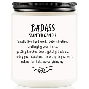 Graduation Gifts for Her Him 2024, Inspirational Gifts for Women Men, Congratulations Gifts, New Job, Promotion, Proud of You Gifts, Handmade Lavender Natural Soy Wax Candle Gifts (7oz)