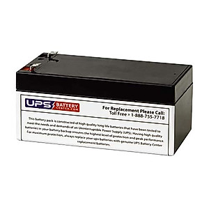 UPSBatteryCenter 12V 3.2Ah F1 Compatible Replacement Battery for Panasonic LC-R123R4P