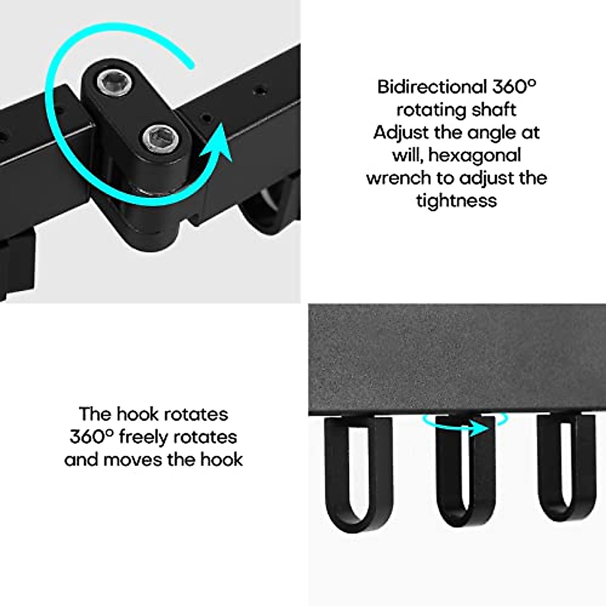 Wall Mounted Clothes Drying Rack Rotatable Retractable Laundry Drying Rack Space-Saver Clothes Hanging Rack Indoor/Outdoor Dryer Racks，3 Rods - 44.9" L