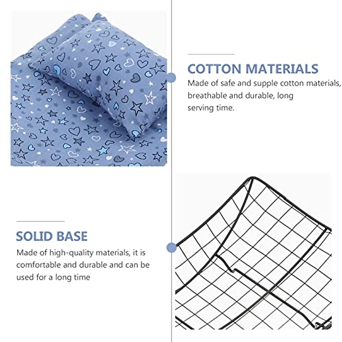 NUOBESTY Bearded Dragon Bed Reptile Hammock Cotton Lizard Cushion Pet Mat Hermit Crab Climbing Toys Tank Accessories for Habitats