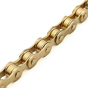 FSC F410 1-Speed Bicycle Chain (1/2 x 1/8-Inch, 104L) (Ti-N Gold)