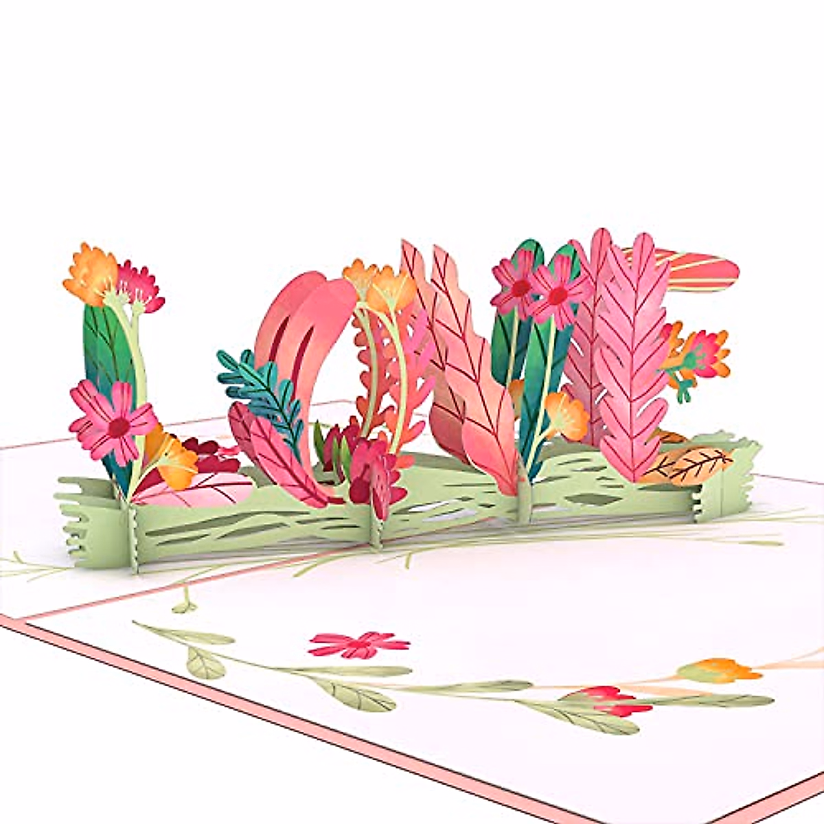 Lovepop Floral Love Pop Up Card, 5x7-3D Greeting Card, Pop Up Card for Mom, Anniversary Card for Wife, Love Card, Thinking of You