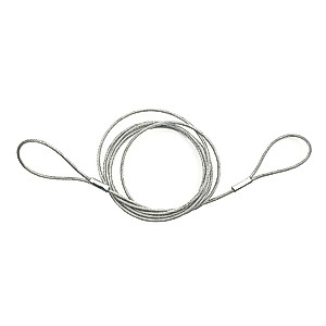 Safety Cable Lock 48’’ Long, Luggage Lock Safety Cable Lightweight Braided Stainless Steel by Ovener