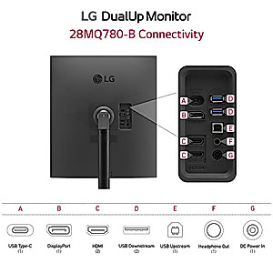 LG 28" SDQHD 16:18 DualUp Monitor with USB Type-C
