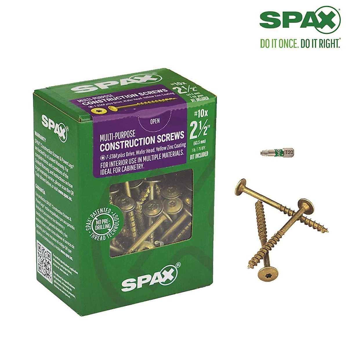 PRIMESOURCE 4281020500604 10X2-1/2 MP WH INT Screw