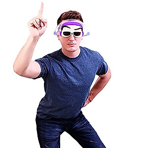 Costume Sunglasses Toy Story Buzz Light Year Sun-Staches Party Favors UV400, Purple, 8"