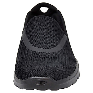 Skechers Performance Women's Go Walk 3 Slip-On Walking Shoe, Black/Black/Black, 7.5 Wide