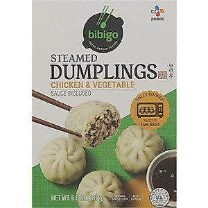 Bibigo Chicken and Vegetable Steamed Dumplings, 6 Oz