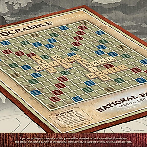 USAopoly Scrabble: National Parks | Ages 8+ | 2-4 Players | 1 Set, Brown