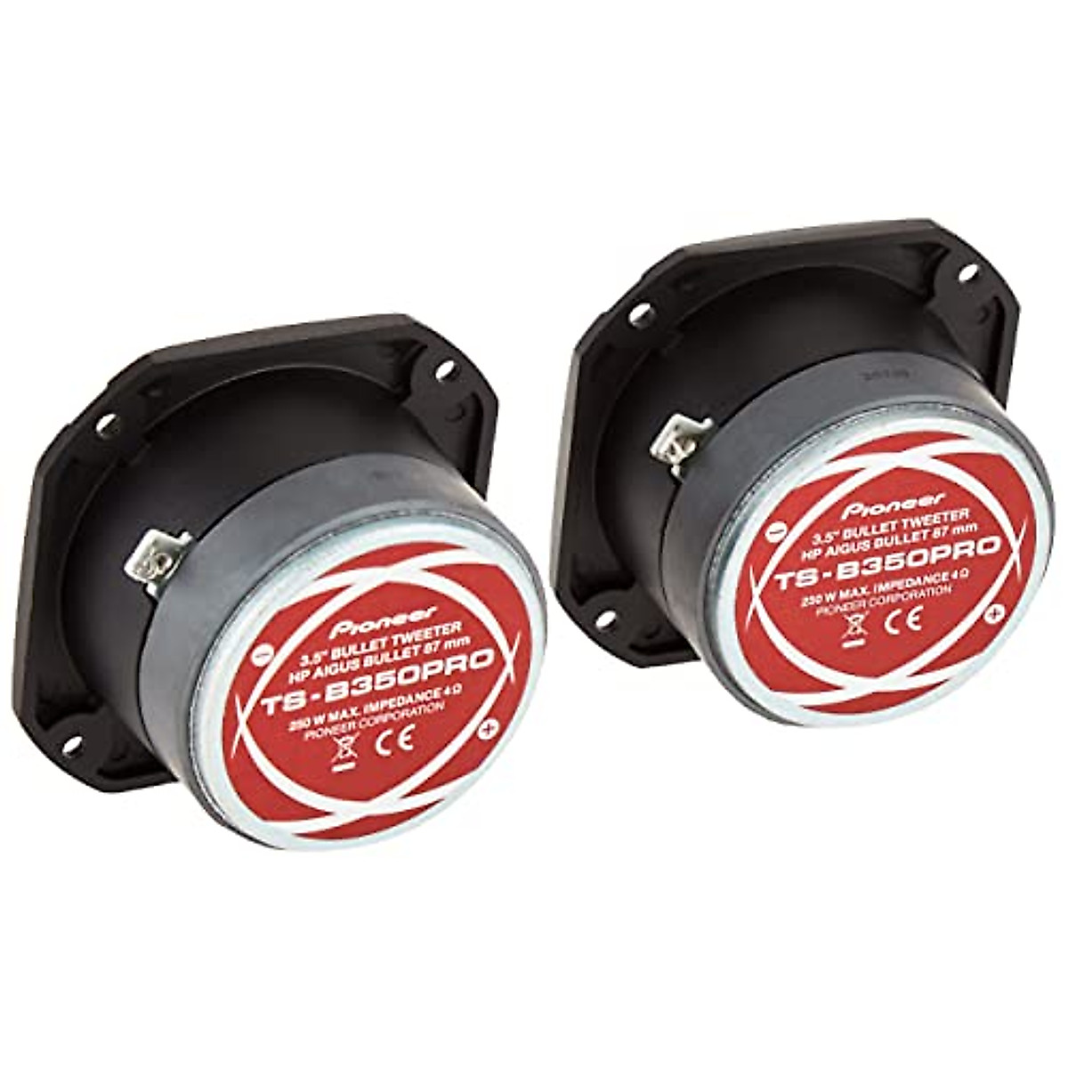 Pioneer TS-B350PRO 3-1/2" High Efficiency PRO Series Bullet Car Tweeter