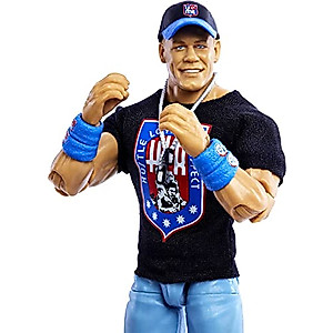 WWE John Cena Top Picks Elite Collection Action Figure with Entrance Shirt, 6-inch Posable Collectible Gift for WWE Fans Ages 8 Years Old & Up