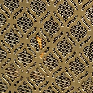 Christopher Knight Home Elmer Single Panel Iron Fireplace Screen, Gold