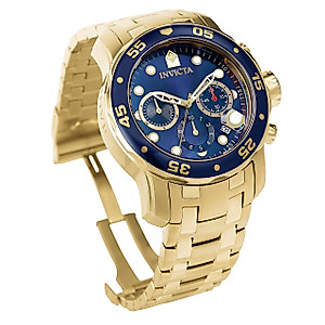 Invicta Men's 0073 Pro Diver Collection Chronograph 18k Gold-Plated Watch