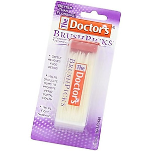 The Doctor's BrushPicks Interdental Toothpicks, 120 count. (Pack of 8)