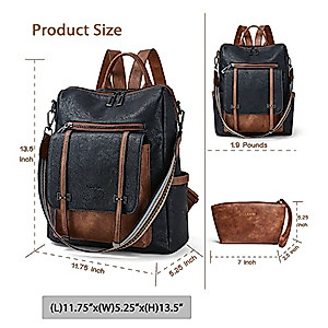 Mroede Backpack Purse for Women Fashion Backpack Purse Travel Backpack Convertible Ladies Shoulder Bags With Wristlets