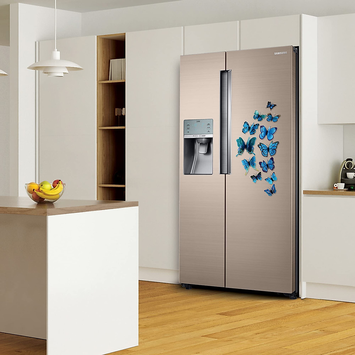 24PCS Butterfly Wall Decals Removable Butterflies Wall Sticker 3D Mural Stickers for Home Bedroom Kids Room Decor (Hollow out-Black/48PCS)