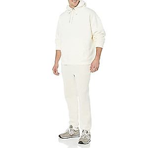 Amazon Essentials Men's Oversized-Fit Hoodie (Available in Big & Tall), Eggshell White, X-Large