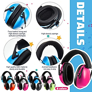 Amylove 12 Pcs Kids Noise Cancelling Headphones Bulk Ear Muffs Noise Protection 27dB Autism Sensory(Pretty Style)