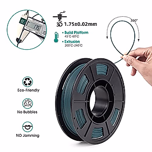 iSANMATE 3D Printer Filament, Colorful Carbon Fiber Filament Bundle, PLA Filament 1.75mm Carbon Fiber Pla(Blue, Army Green, Coffee, Brown), High-Accuracy +/- 0.02 mm, 250g x 4 Spool