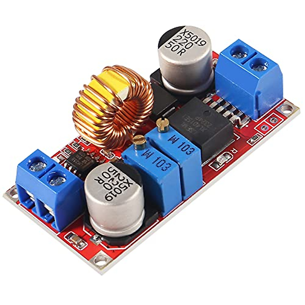 Dorhea 10PCS XL4015 5A DC to DC CC CV Step Down Charging Board Lithium Battery Buck Converter Charger Adjustable Power Supply Module Lithium Charger Module