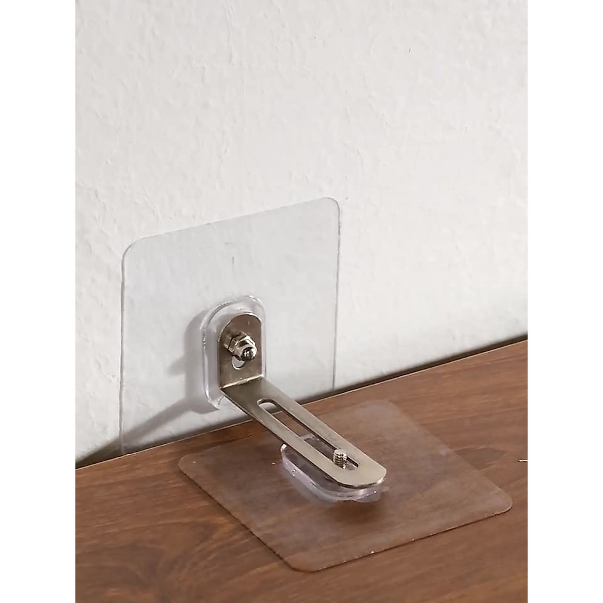 Yaokaim Anti Tip Furniture Wall Anchors No Drill (10 Packs), for Baby Proofing, Keep Baby Pet Safety from Falling Furniture, Removable, No Drilling