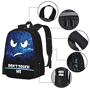 Don'T Touch Me Bag Backpack Student Backpack Cartoon Backpack Large Capacity 17-Inch Backpack