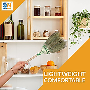 24-inch tall of Thai natural grass broom Asian broom for RV's camping tent & training Children cleaning