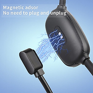 BANDARICOMM Bone Conduction Headphones with Mic, Bluetooth 5.3 Wireless Headsets with Noise-Canceling Microphone Boom, IPX6 Waterproof Stereo Headsets for Office Home Business Outdoors use