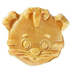 Daniel Tiger Waffle Maker Iron - Electric Nonstick Waffler Featuring 3D mini Character Shaped Waffles or Pancakes of Daniel Tiger, Caterina Kitty Cat & the Trolley - Fun for Themed Party, Make Breakfast Fun for Kids, Adults