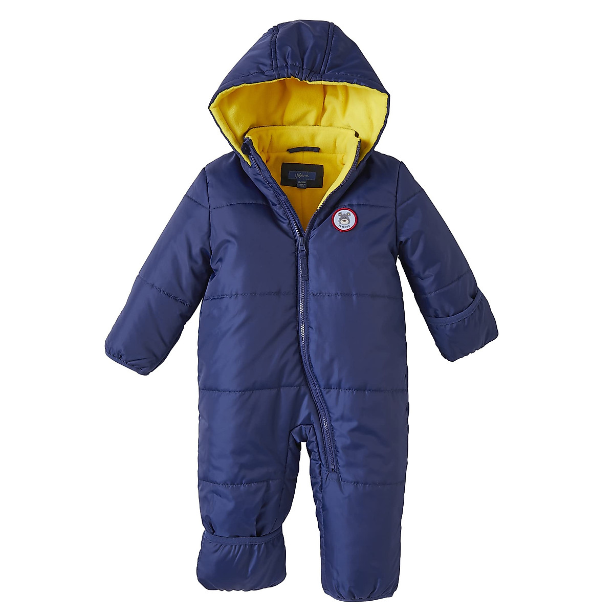 iXtreme Baby Boys' Snowsuit - Cozy Fleece Insulated Winter Snow Pram Bunting Suit for Newborns and Infants (Sizes: 0-24M), Size 12-18 Months, Navy